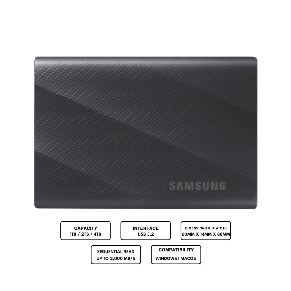 Home All products Samsung T9 USB 3.2 Gen 2X2 Read/Write...