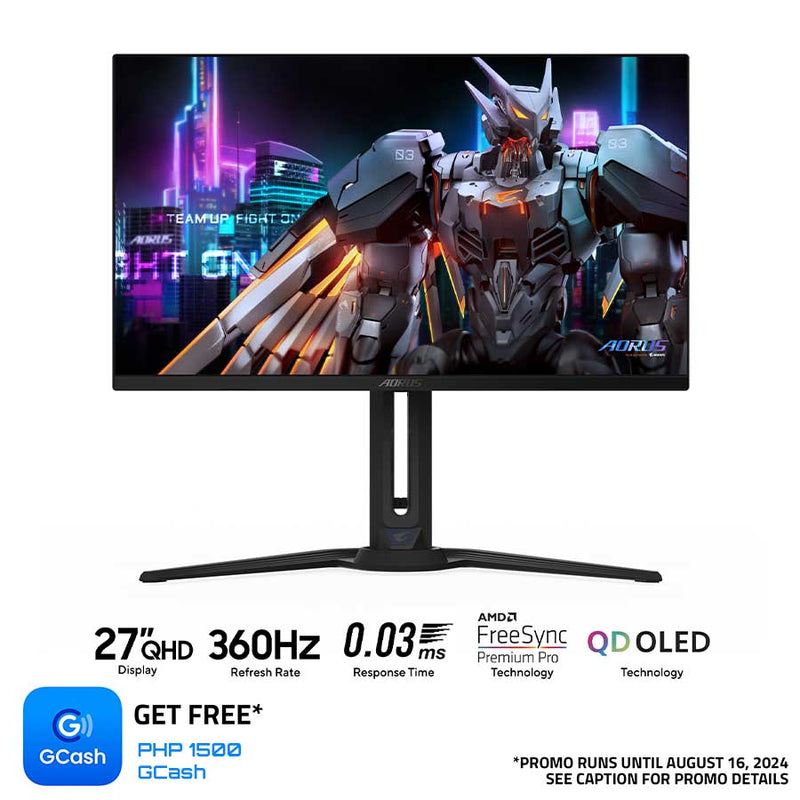 Gigabyte Aorus FO27Q3 27" QHD (2560x1440) 360Hz 0.03ms GTG OLED ...