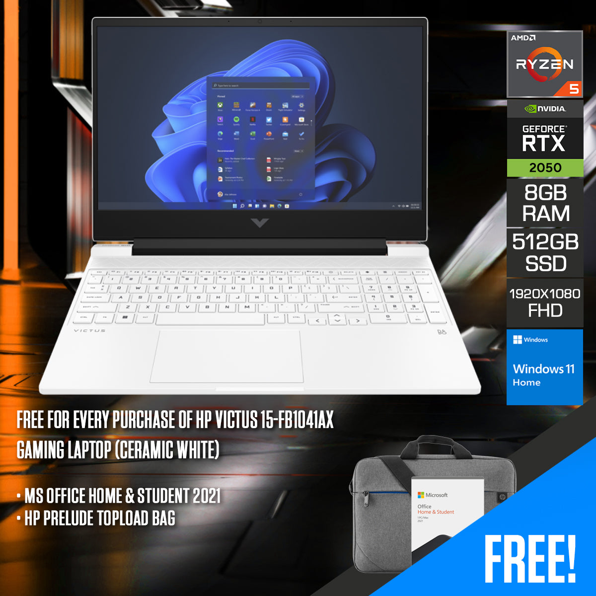 Home All products HP Victus 15-FB1041AX Gaming Laptop