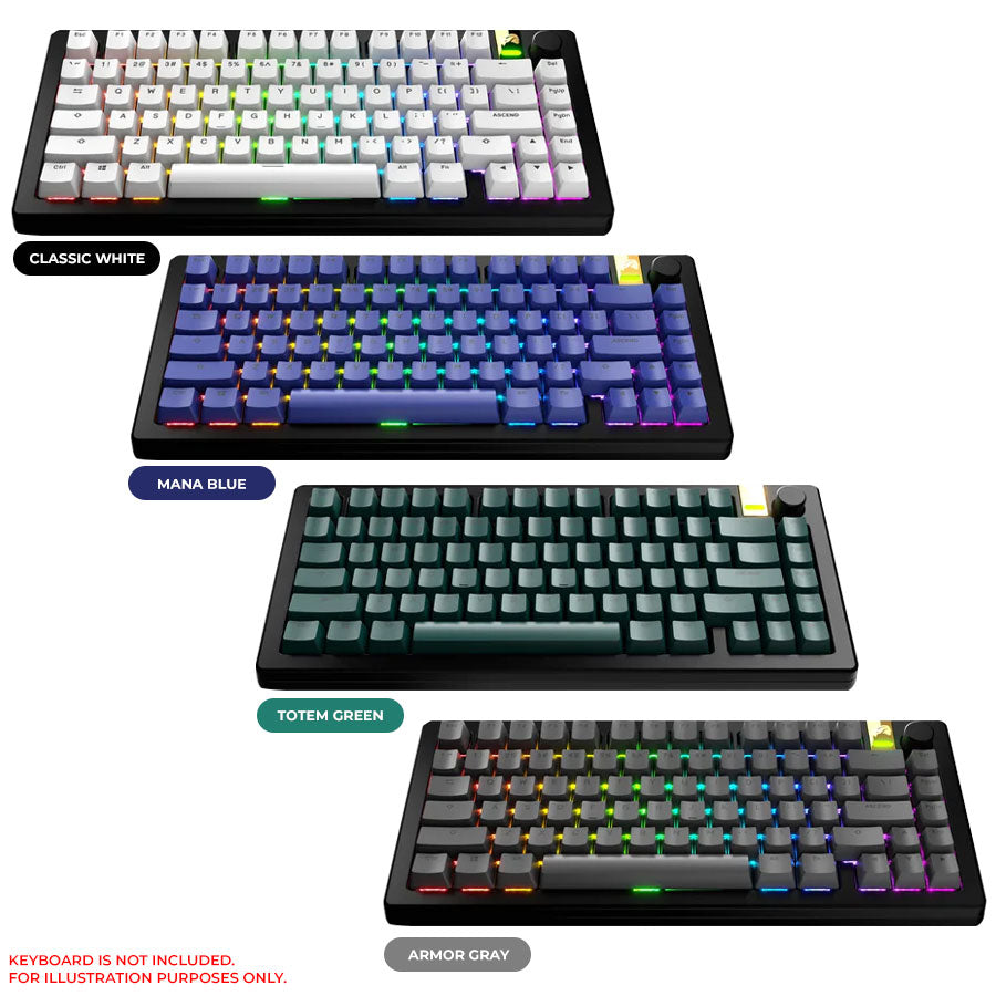 Home All products Glorious GPBT Basics Keycaps (Classic...