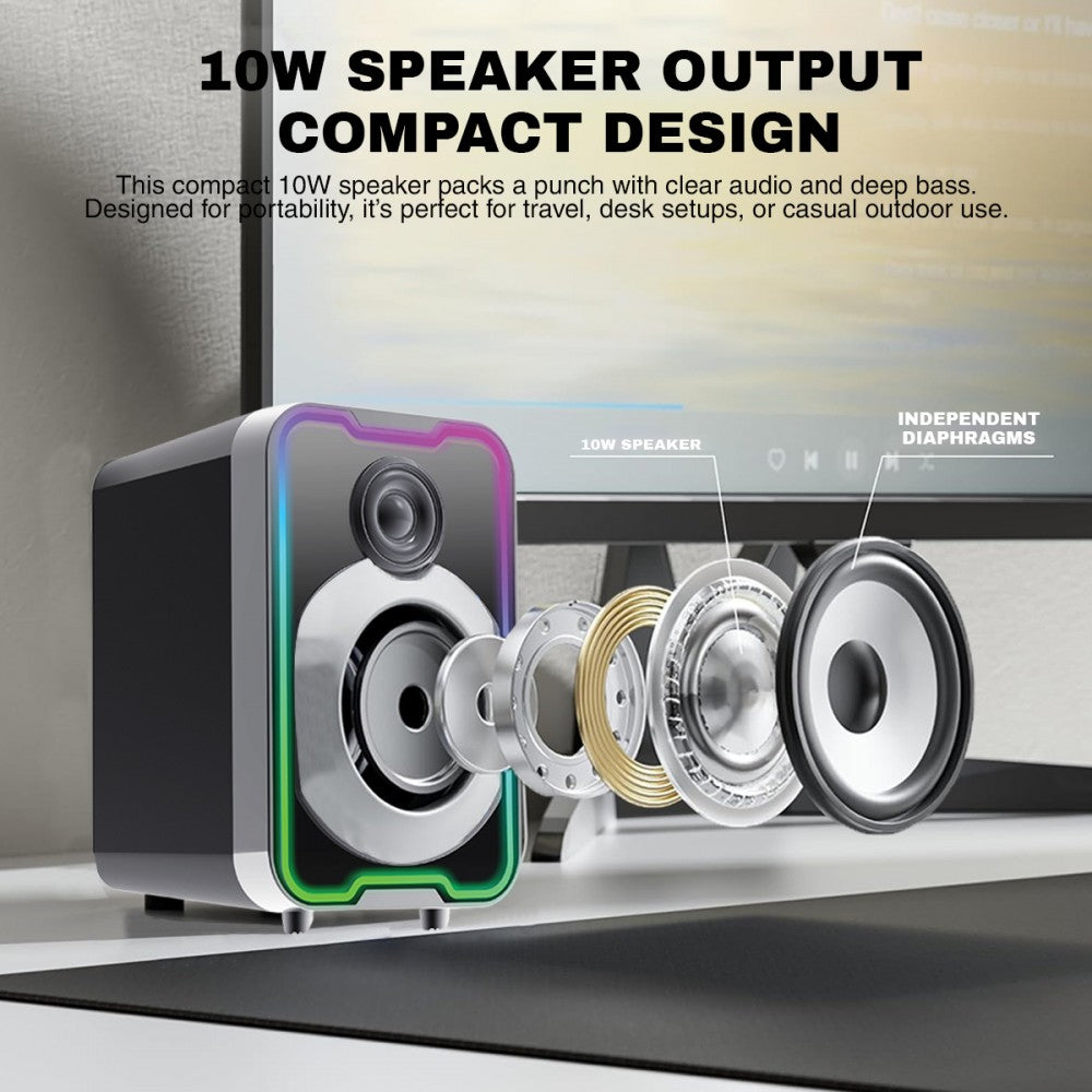 VF Vinnfier Studio 3 RGB Bluetooth/USB/AUX Speaker (VF-ST3)