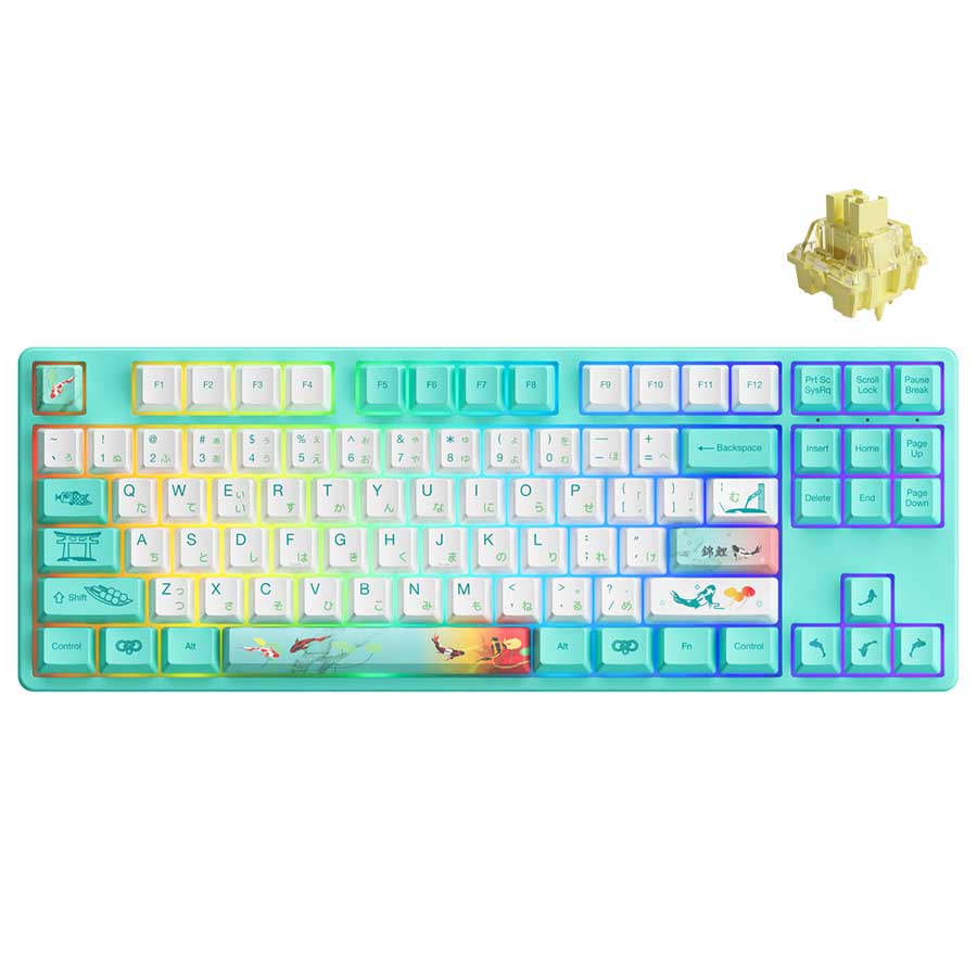 Akko Monets Pond 5087S VIA QMK Wired RGB Hot-Swappable Mechanical ...