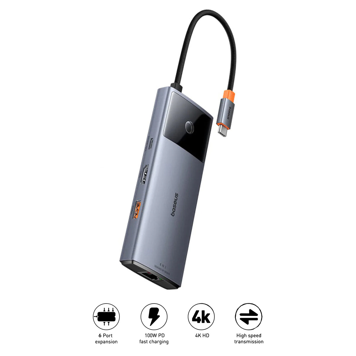 Home All products Baseus Metal Gleam Series II 6-Port H...