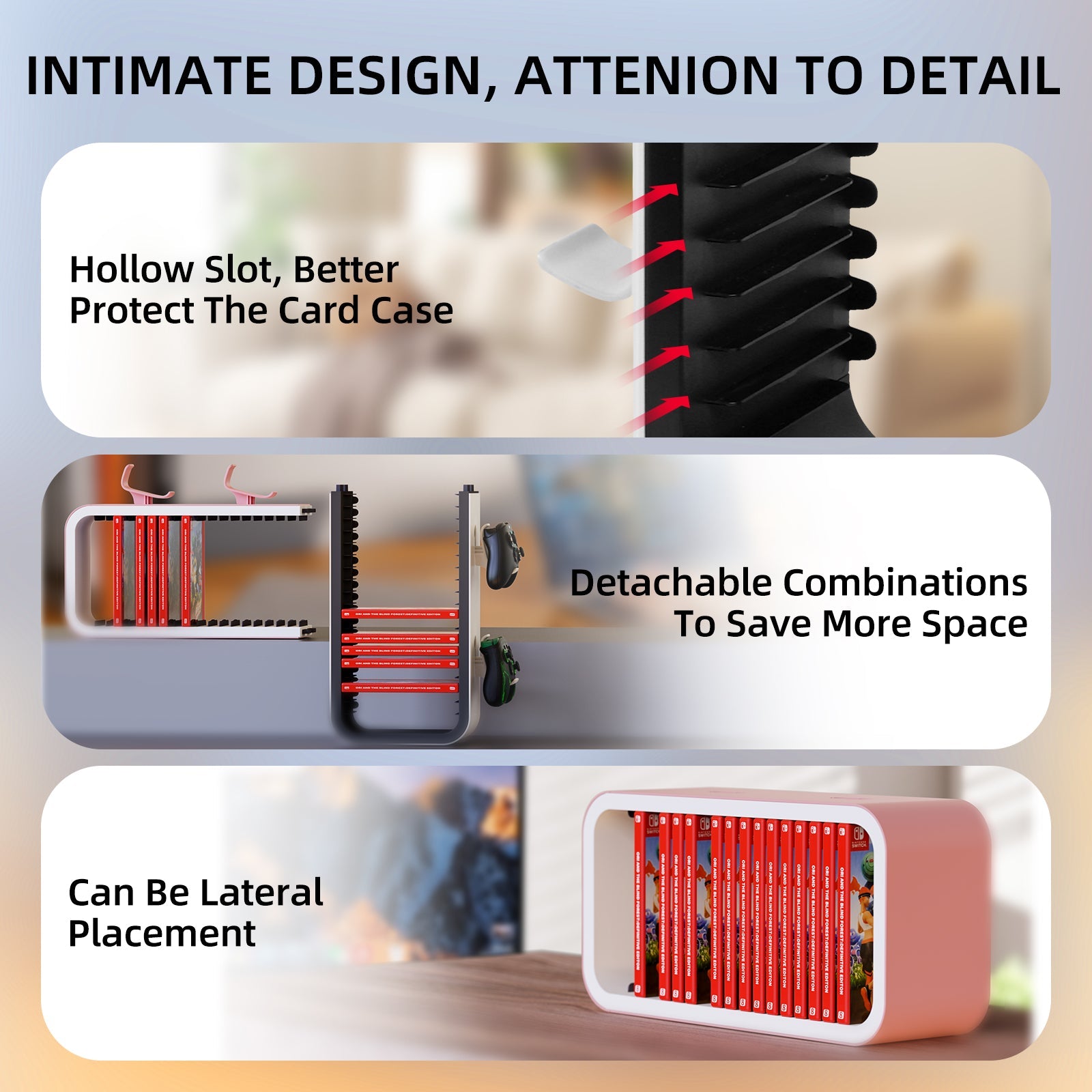 Home All products IINE Game Storage Rack For PS/Xbox/Sw...