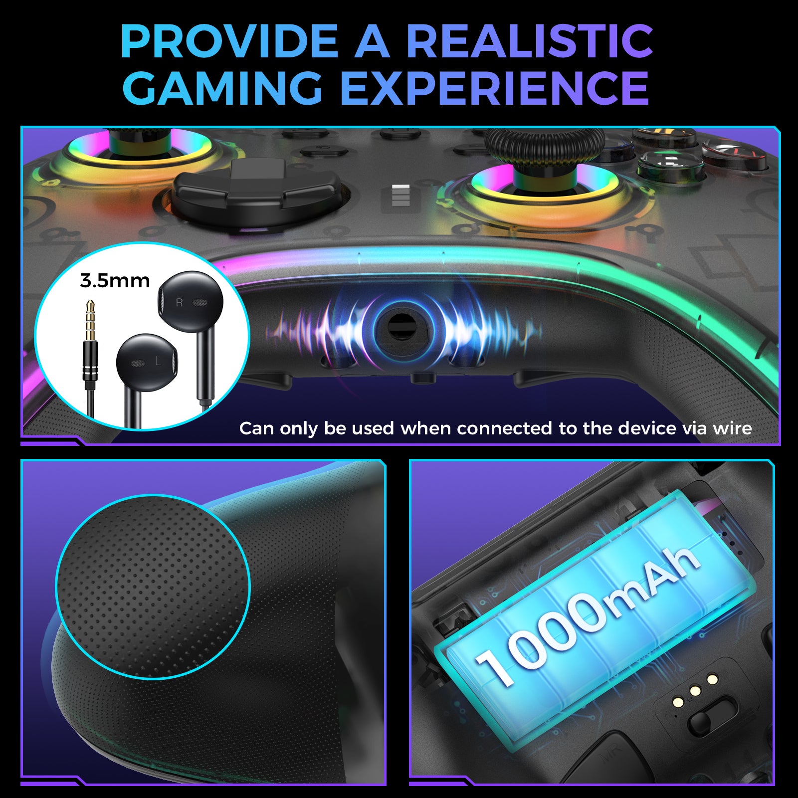 IINE Hecate Transparent Black Wireless Controller With Charging Dock (L1044)