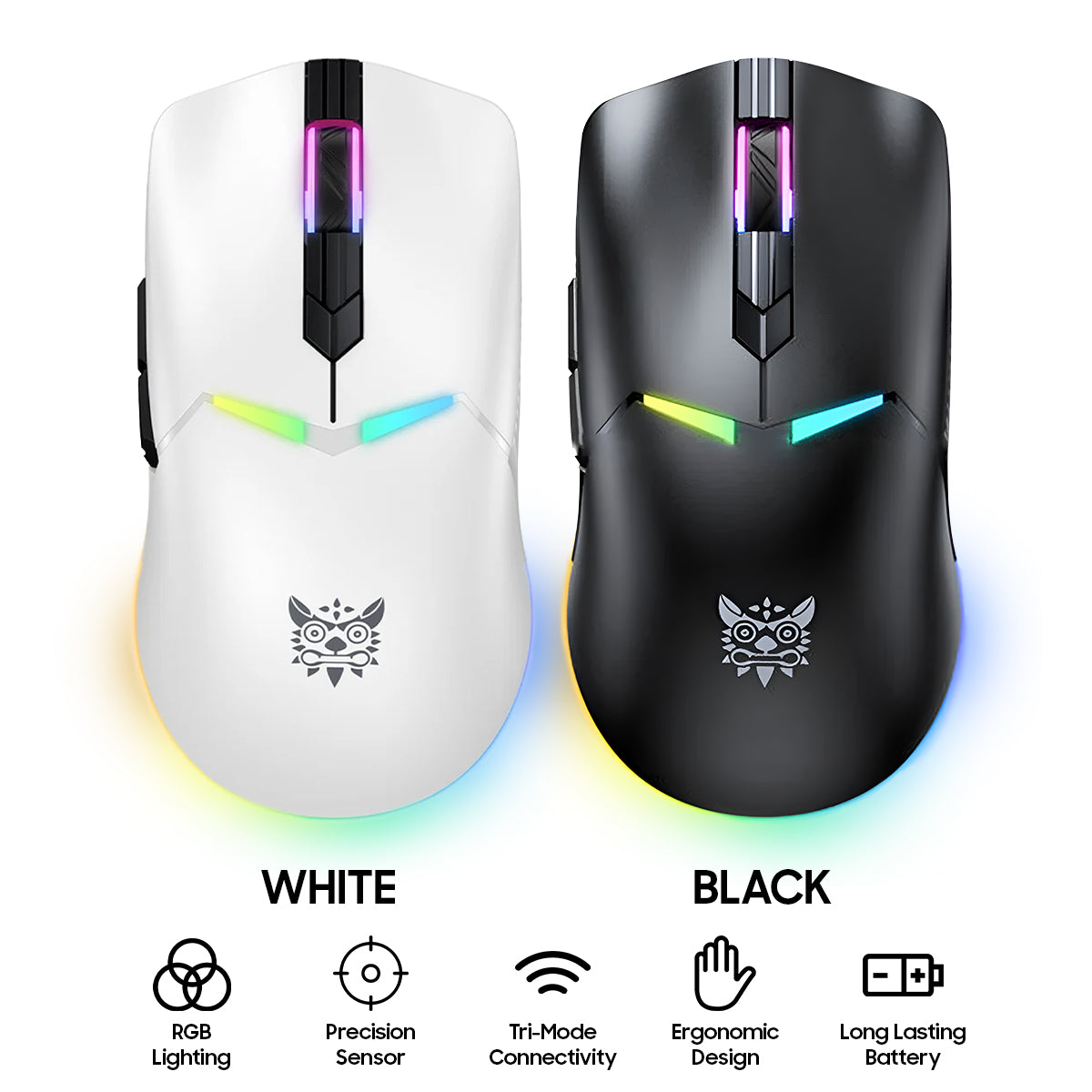 Home All products Onikuma CW928 RGB Tri-Mode Gaming Mou...
