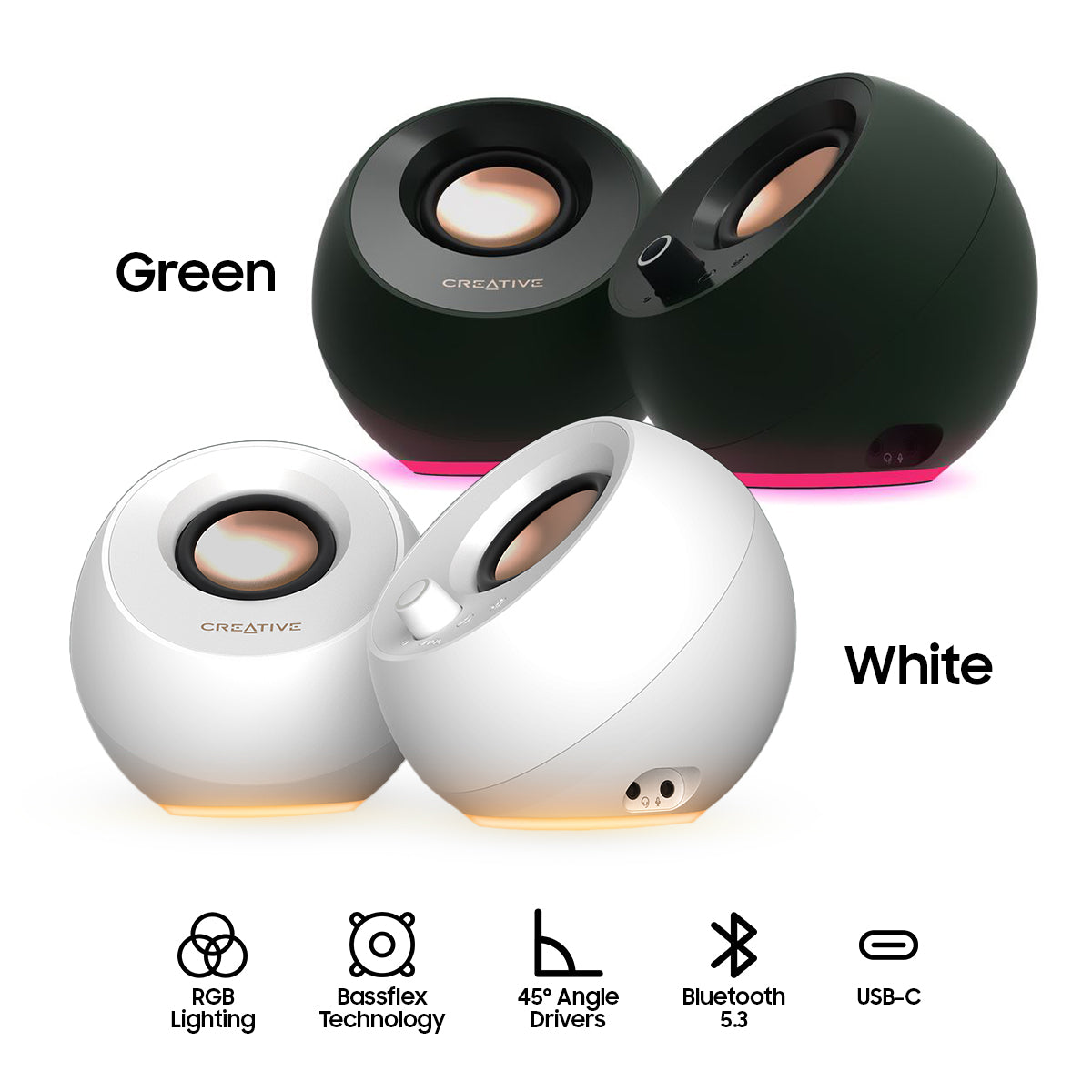 Home All products Creative Pebble Pro Minimalist 2.0 US...