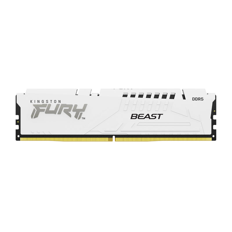 Kingston Fury Beast 16GB (1x16GB) DDR5 6000MT/S Memory (White)