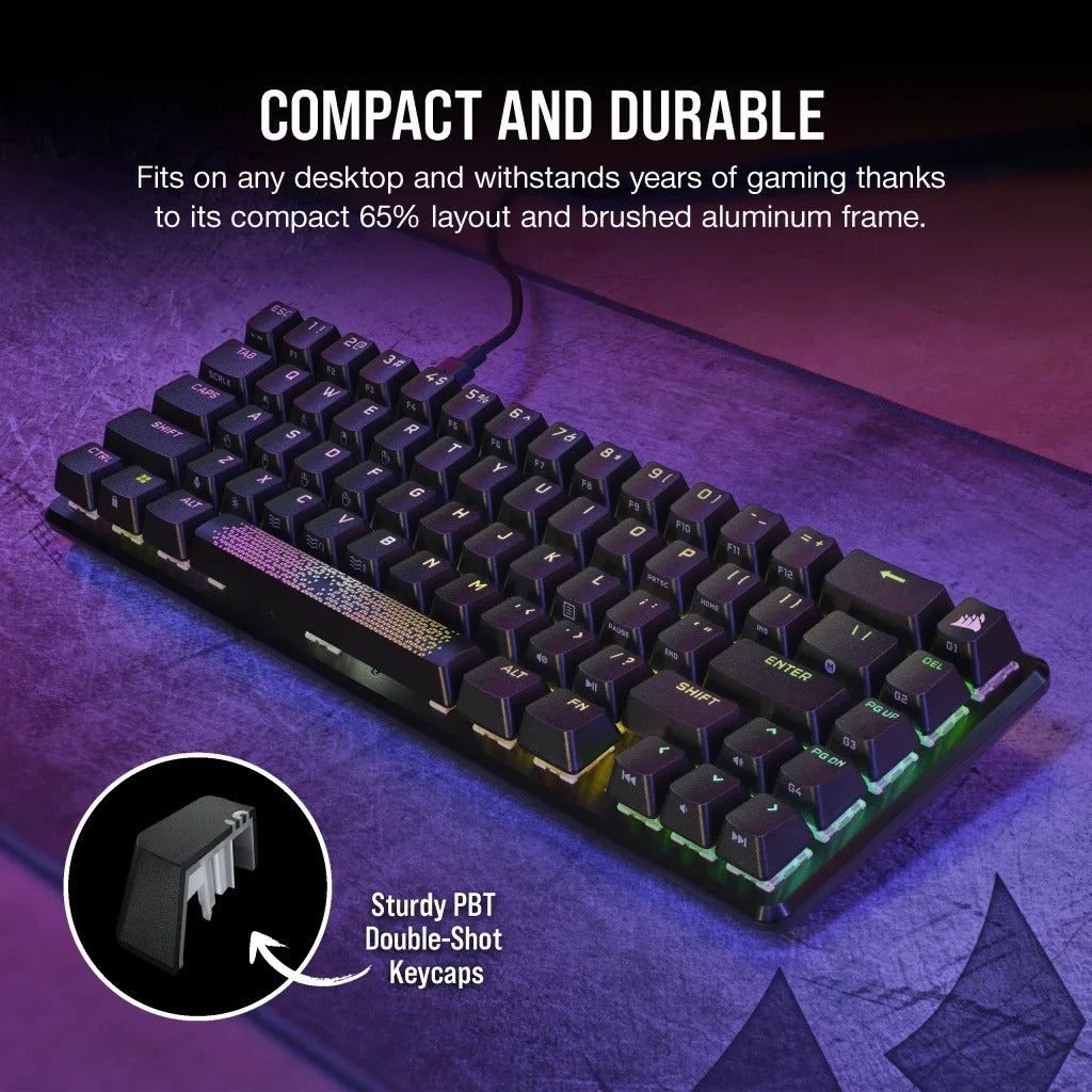 Home All products Corsair K65 Pro Mini RGB 65% Optical-...