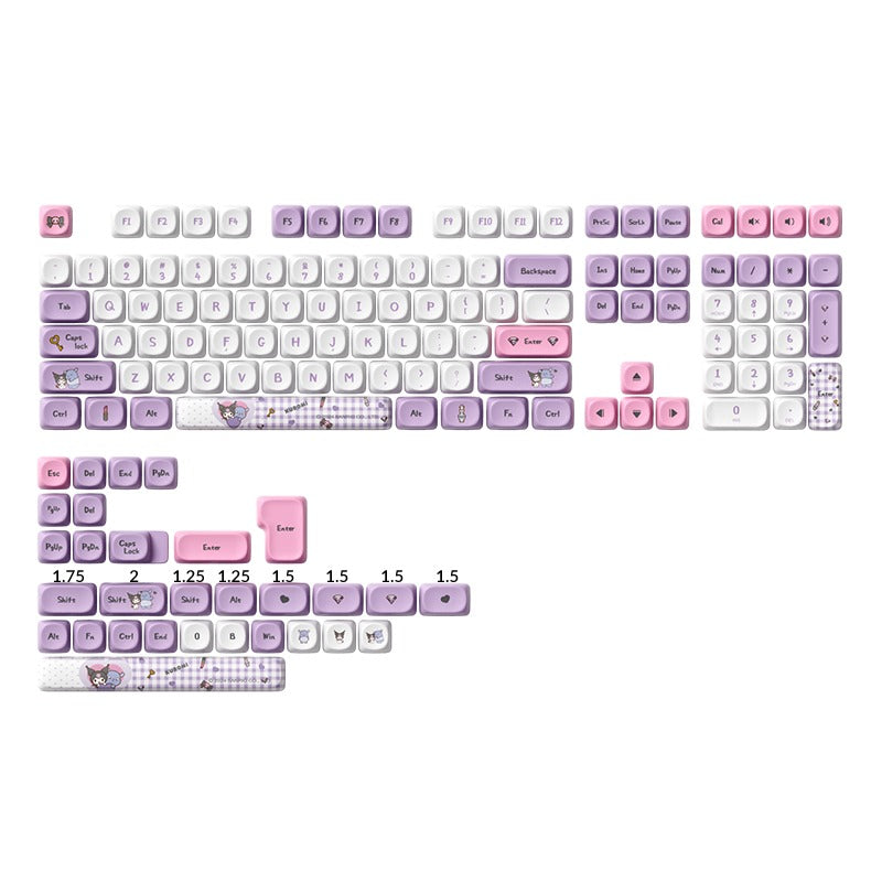 Home All products Akko Kuromi Keycap Set MOA Profile 13...
