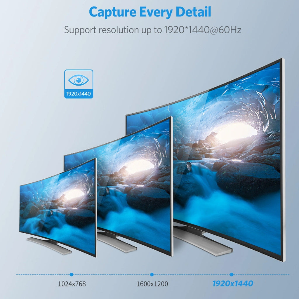 Ugreen VGA Male to 2 Female Video Splitter Cable (40254/20918)