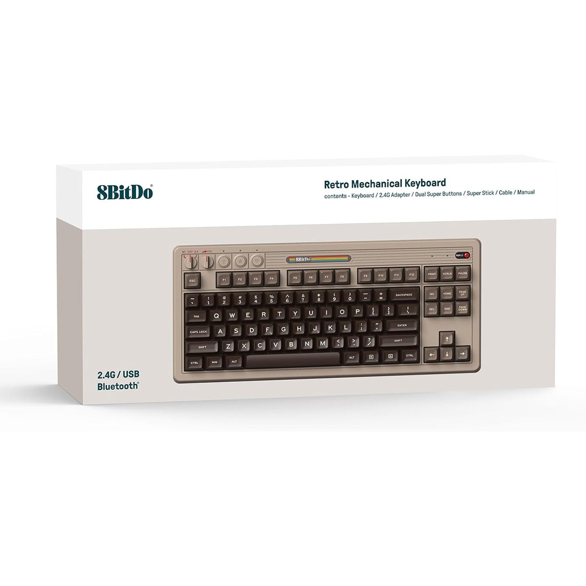 Home All products 8Bitdo Retro Mechanical Keyboard (C64...