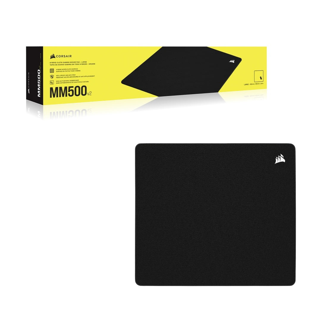 Home All products Corsair MM500 V2 Hybrid Cloth Gaming ...