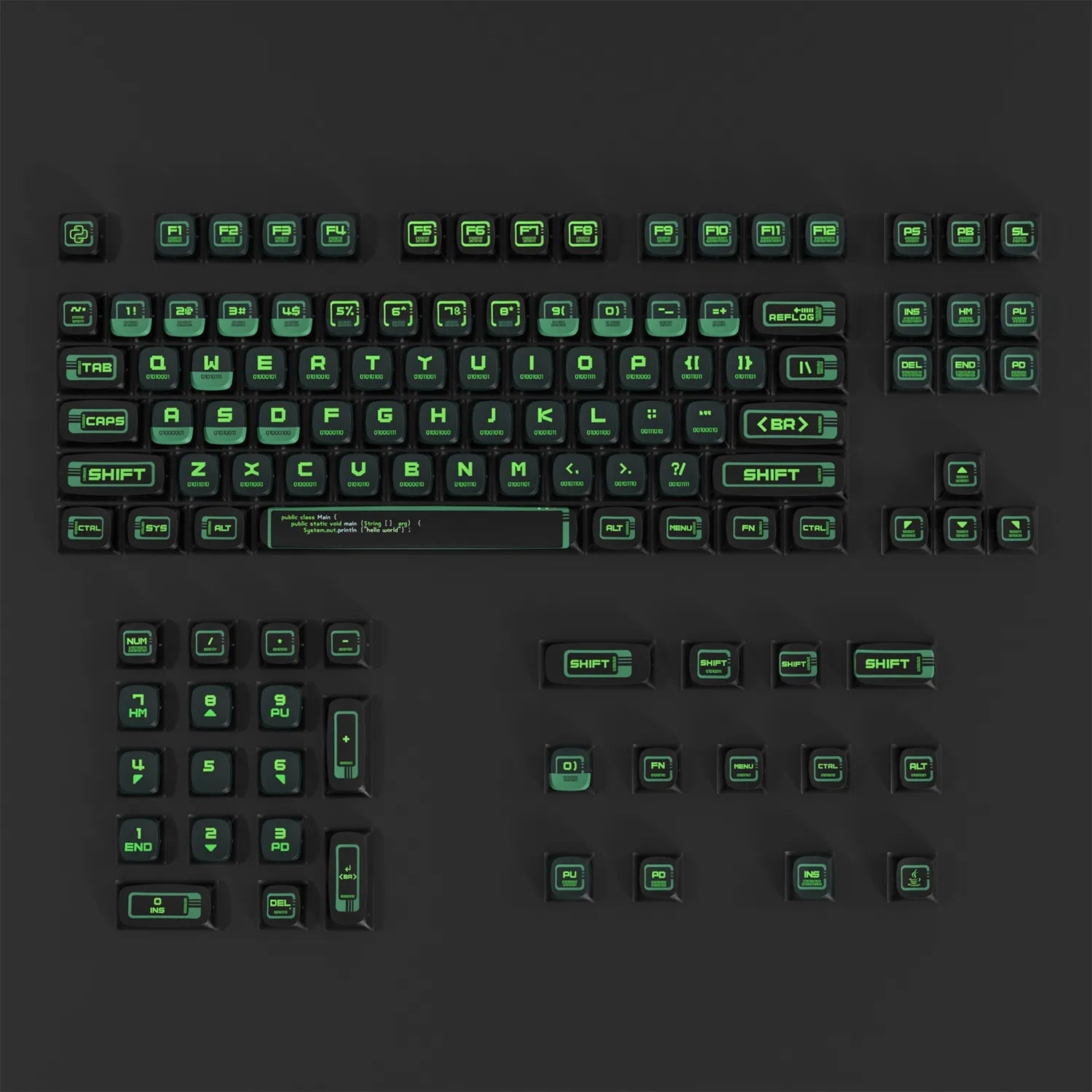 Home All products PIIFOX 117-Key Dye-Subbed PBT ASA Pro...