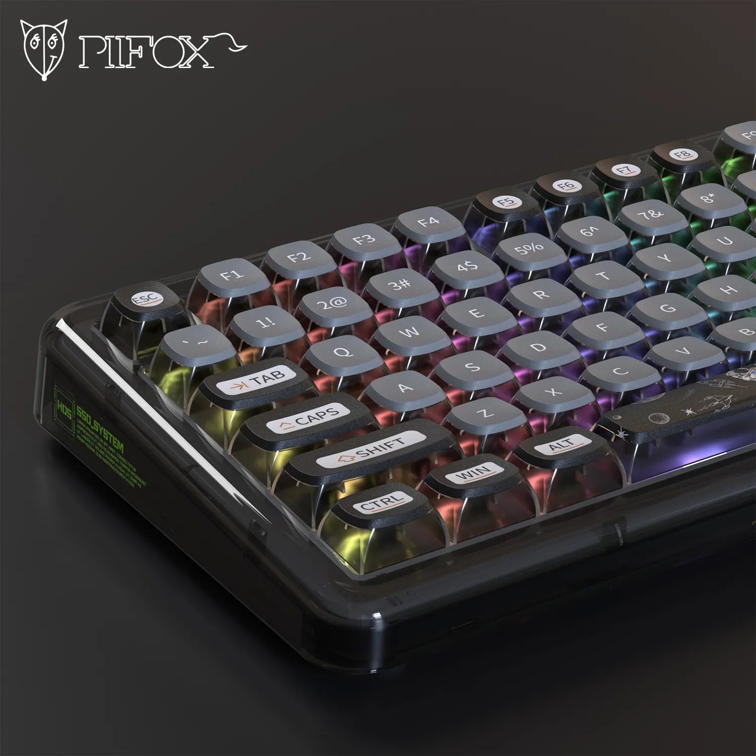 Home All products PIIFOX 117-Key Dye-Subbed PBT ASA Pro...