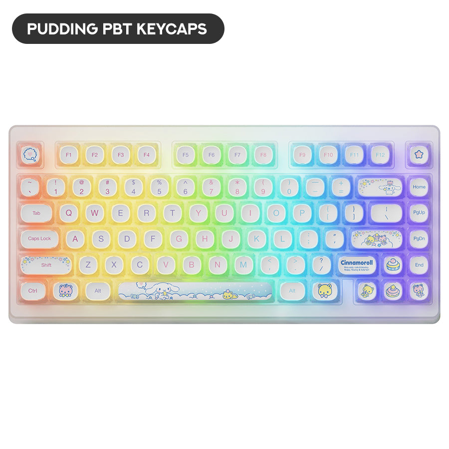 Akko Cinnamoroll ACR Top 75B Acrylic Case Multi-Mode RGB Hot-Swappable ...