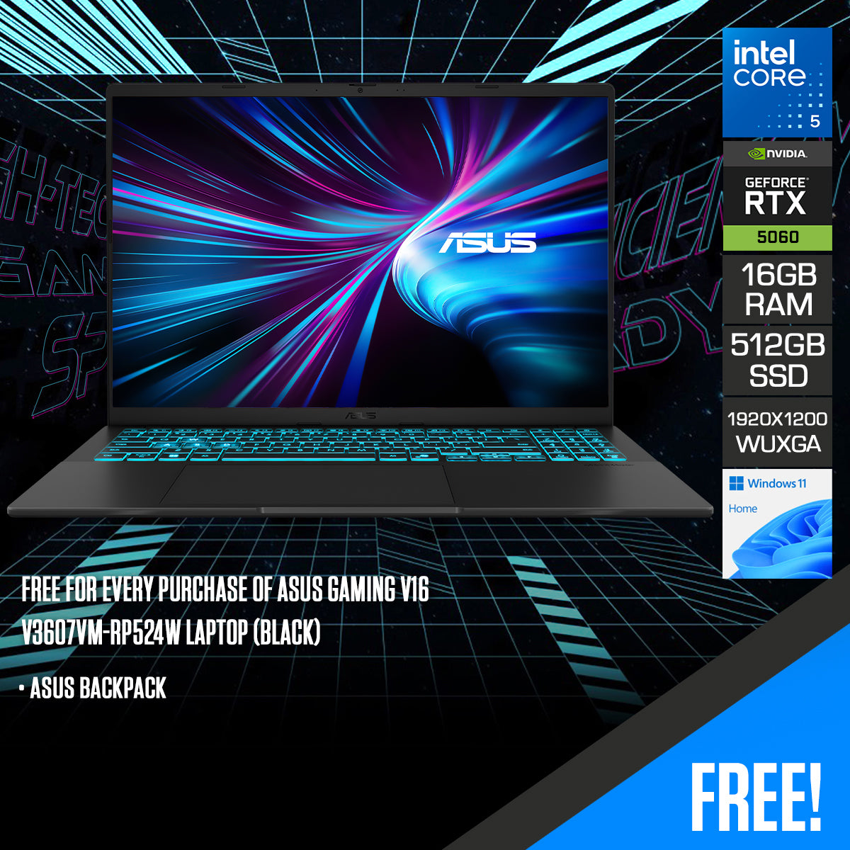 Home All products Asus Gaming V16 V3607VM-RP524W Laptop...
