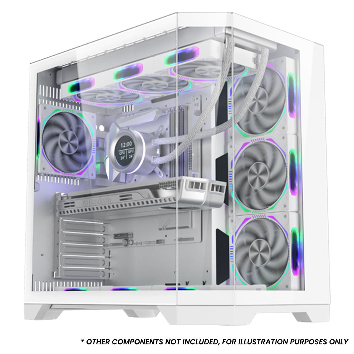 Home All products Coolman Spectra Luxe ATX Case (Black,...