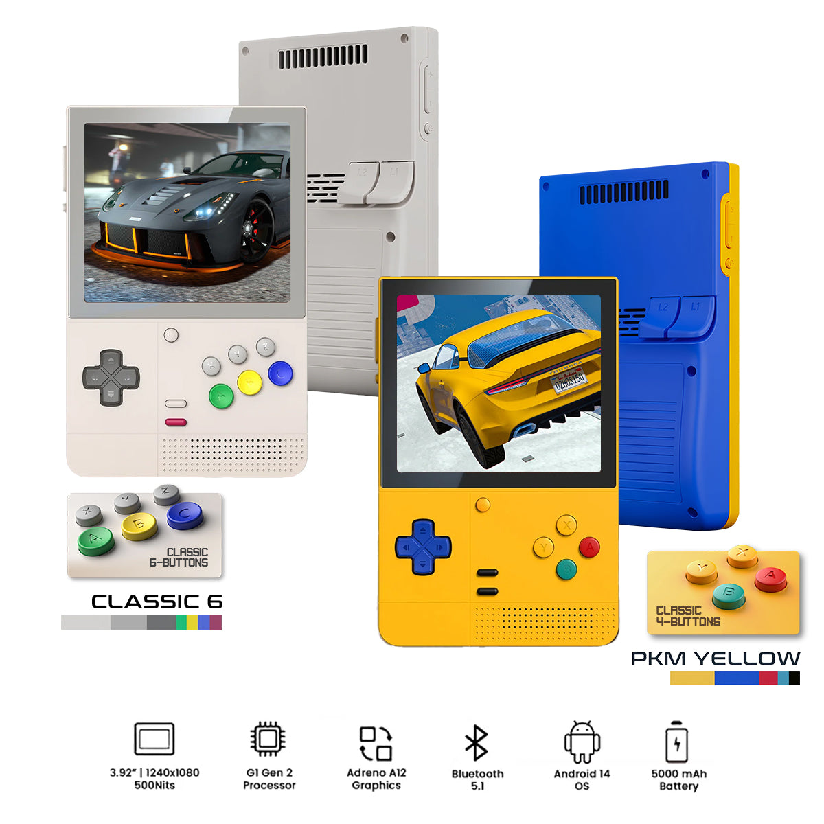Home All products Retroid Pocket Classic 6GB + 128GB Ha...