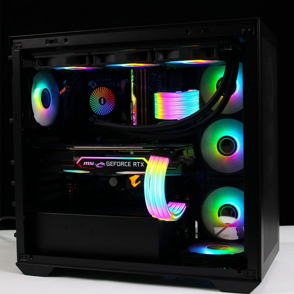 Darkflash LG02 6+2PIN X2 ARGB Extension Lightglow Cable (Black)