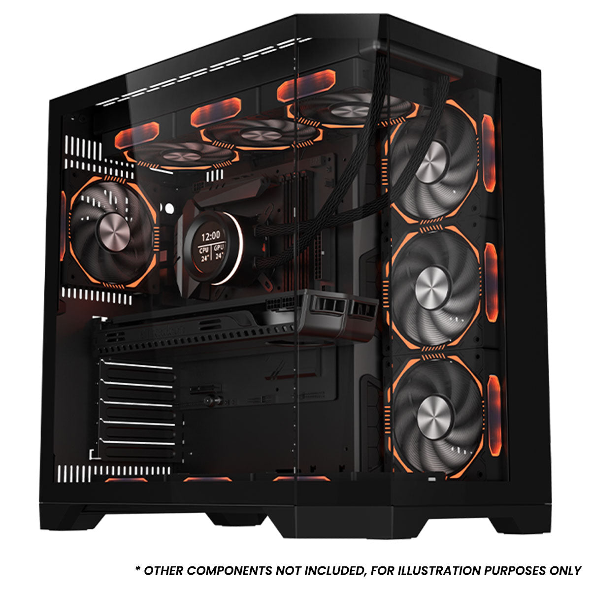 Home All products Coolman Spectra Luxe ATX Case (Black,...