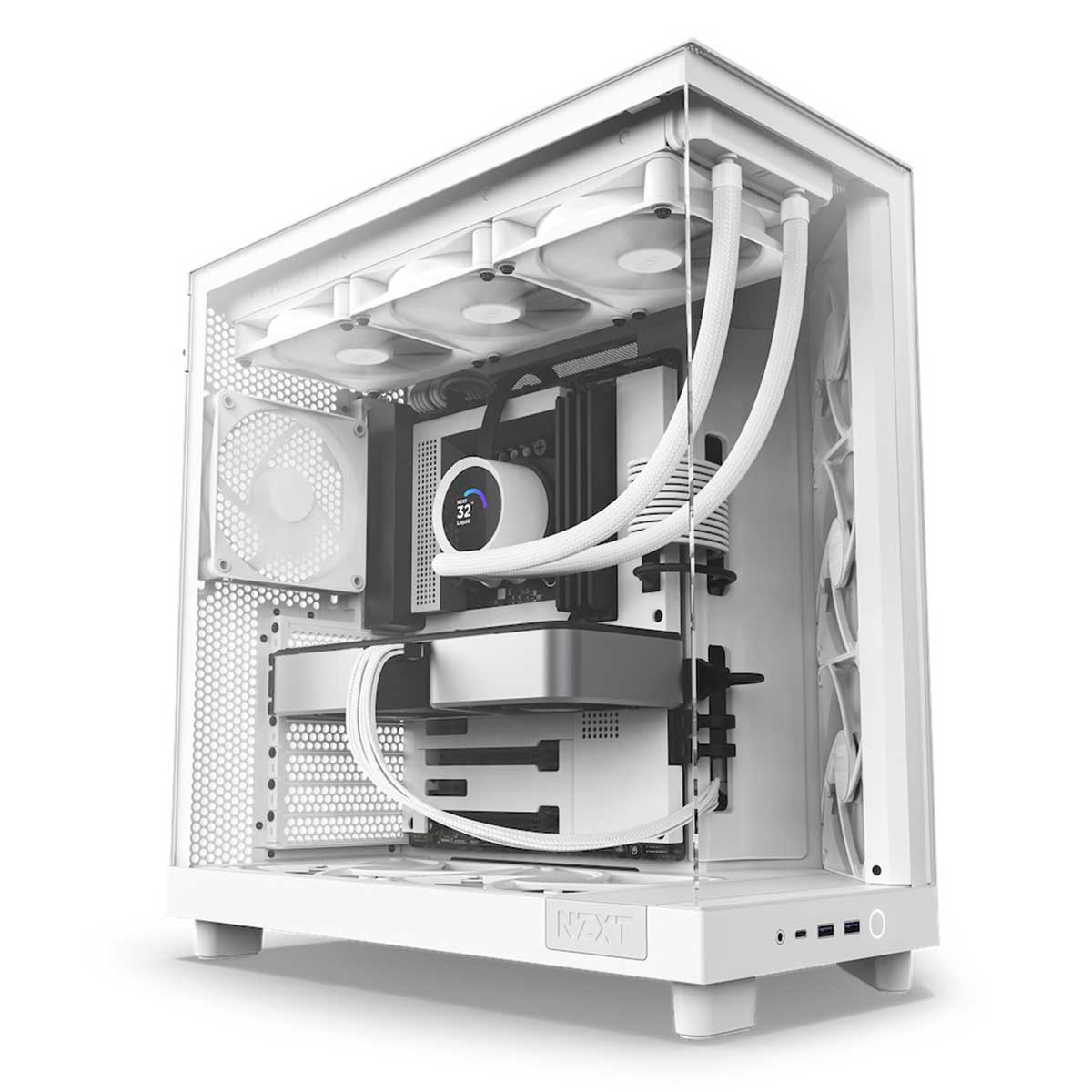 Home All products NZXT H6 Flow TG Compact Dual-Chamber ...