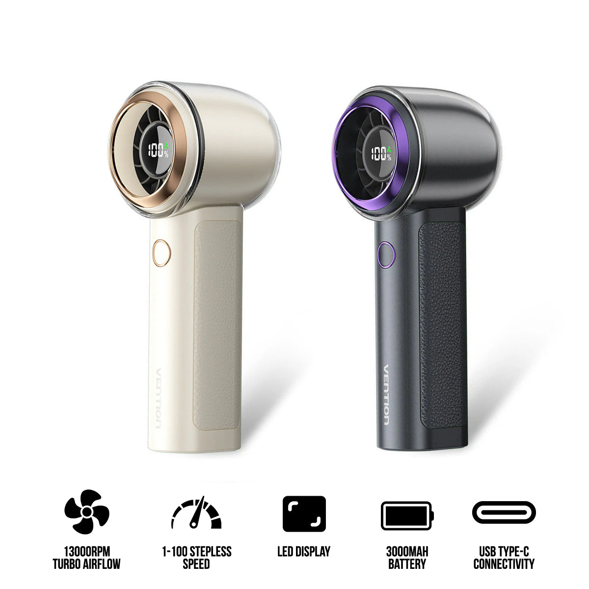 Home All products Vention Handheld High-Speed Fan (Beig...