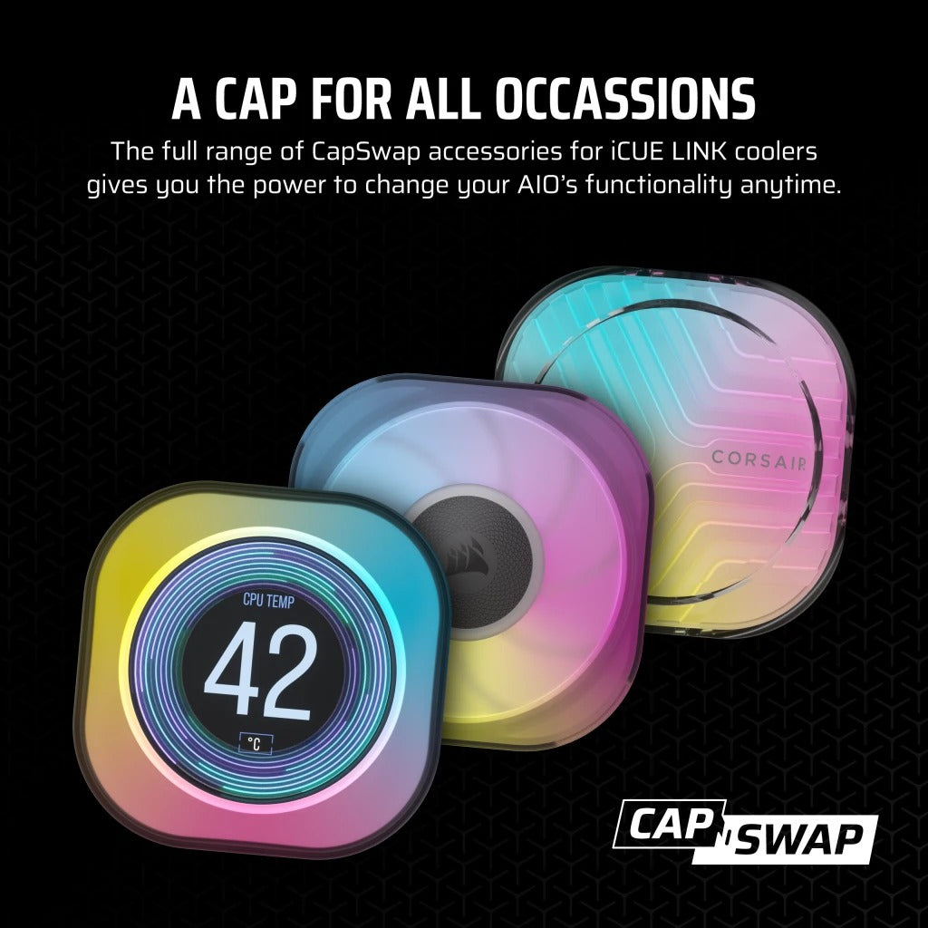 Home All products Corsair iCUE LINK Cap Swap AIO Module...