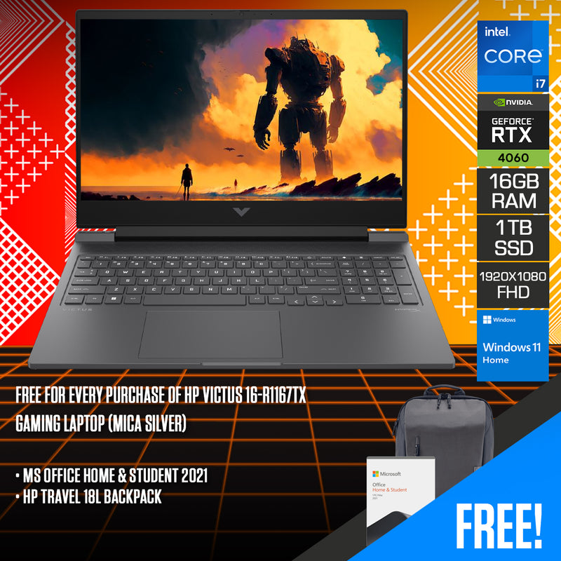 HP Victus 16-R1167TX Gaming Laptop (Mica Silver) | 16.1" FHD (1920x1080 ...
