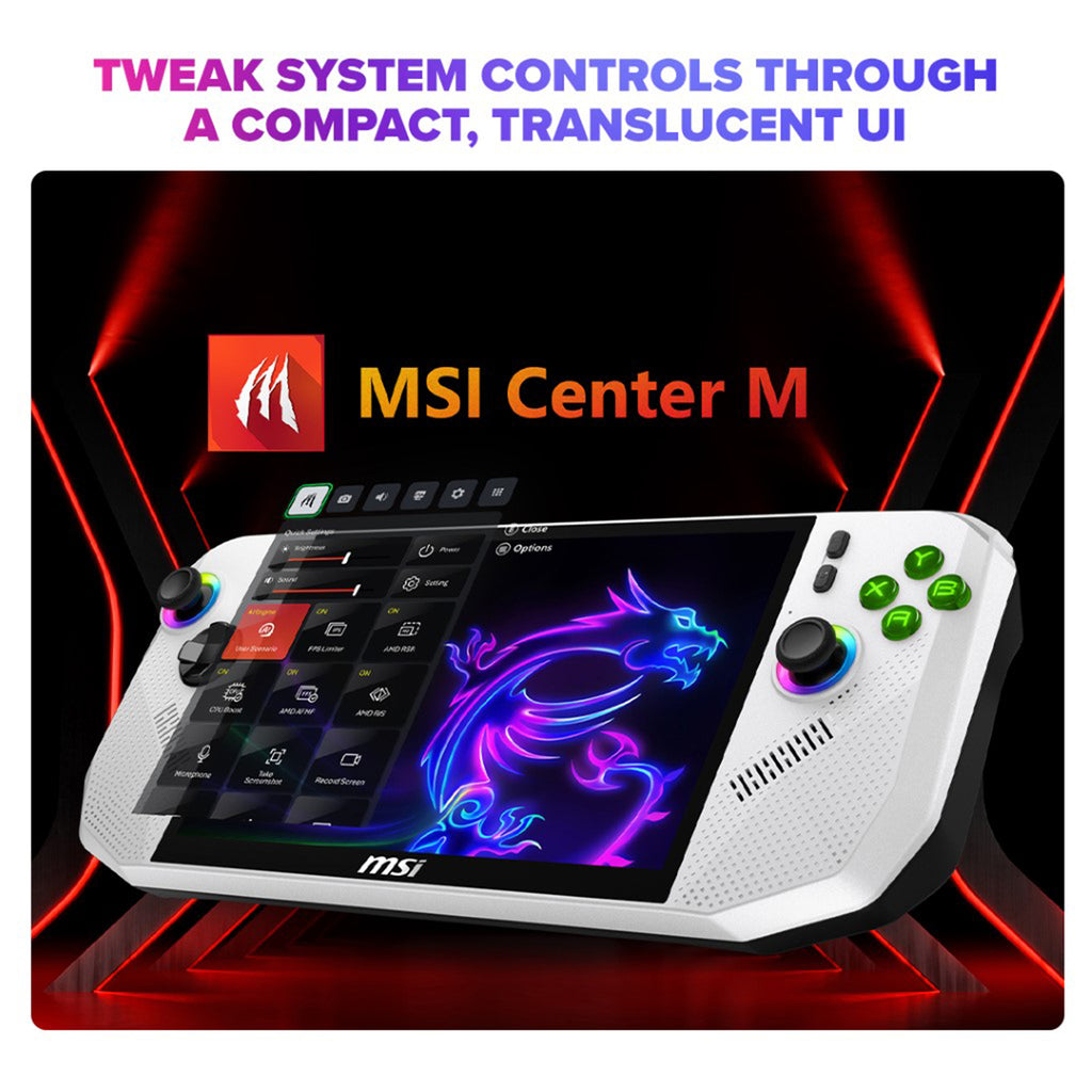MSI Claw A8 BZ2EM-022PH Handheld Gaming (Polar Tempest) | 8" FHD+ ...