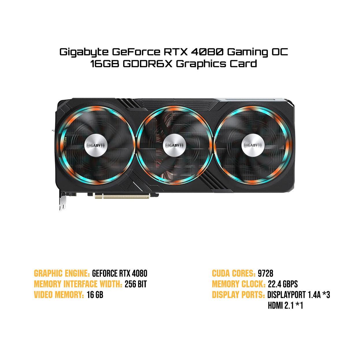 Home All products Gigabyte GeForce RTX 4080 Gaming OC 1...