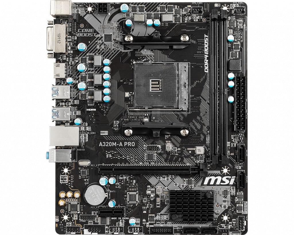 Home All products MSI A320M-A Pro AMD Motherboard