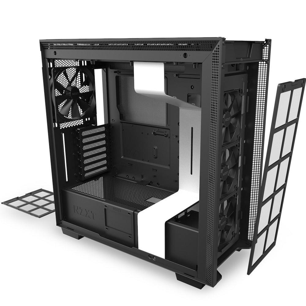 NZXT H710 Compact Mid-Tower ATX Case (Matte White) (CA-H710B-W1)