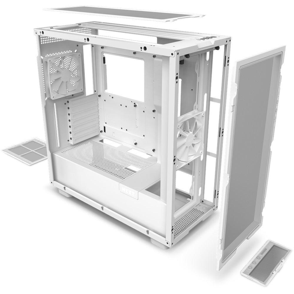 NZXT H7 Flow Mid-Tower Airflow Case (Matte White) (CM-H71FW-01)