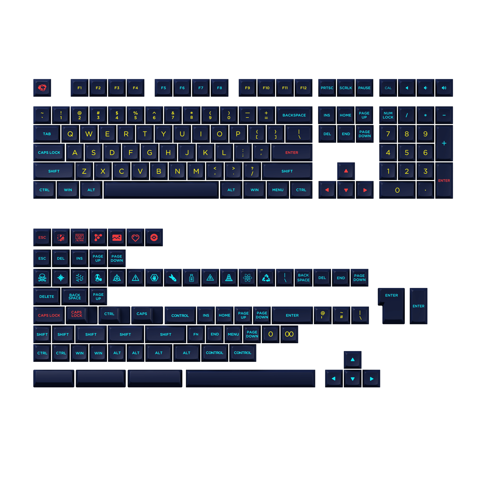 Home All products Akko Starry Sky Keycaps Set OSA 185 Keys