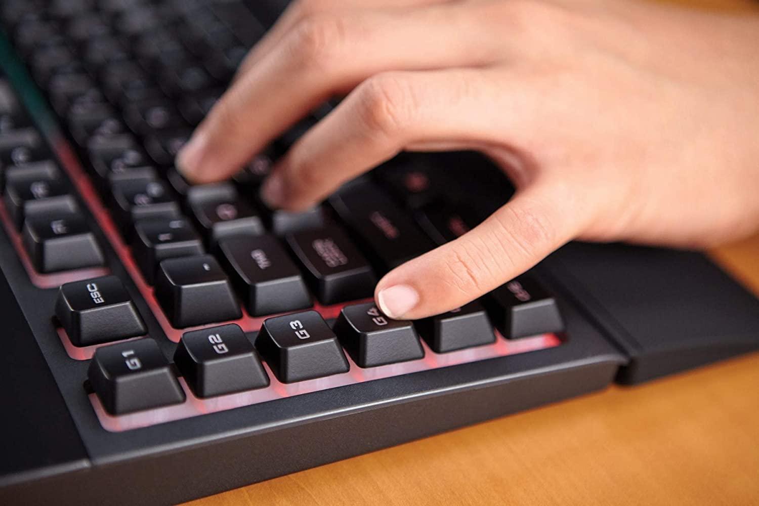 Home All products CORSAIR GAMING K55 RGB GAMING KEYBOARD