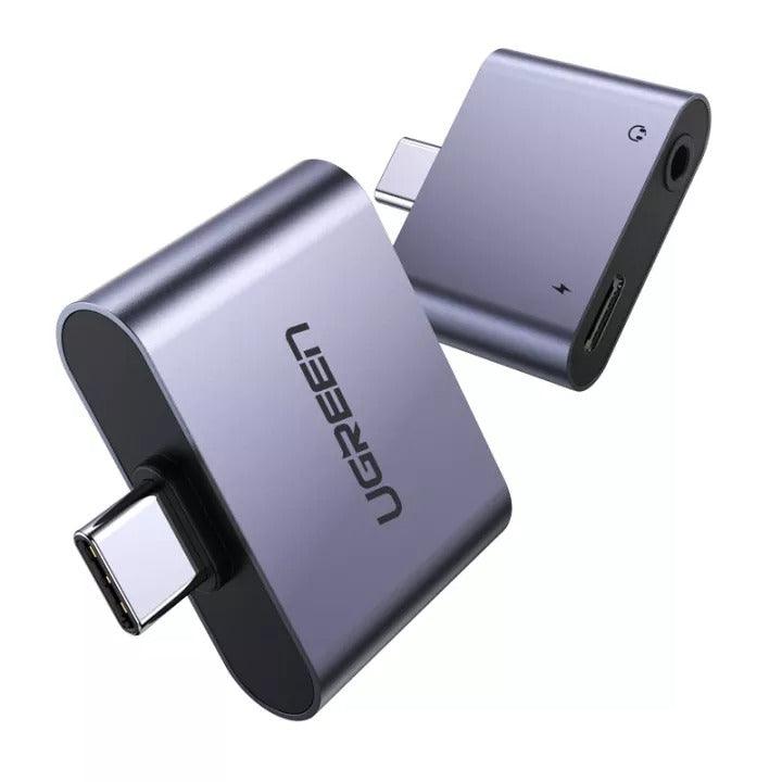 UGREEN Type-C Male To 3.5mm Audio+ Type-C Female Adapter (Gray) (CM193/50596) - DataBlitz
