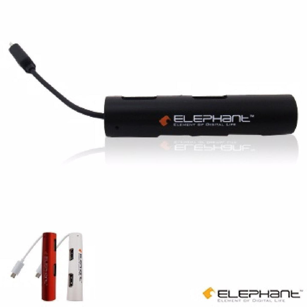 Elephant 4 Ports USB Black (OTG-001-BK)