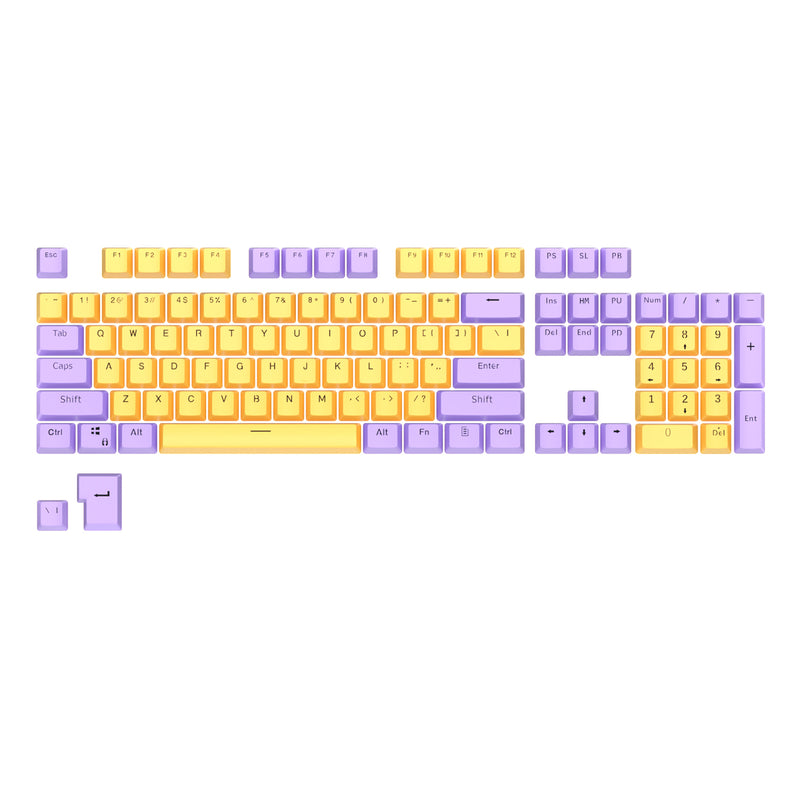 Royal Kludge PBT Doubleshot LED Through Keycaps 104 Keys (PBT2-27)