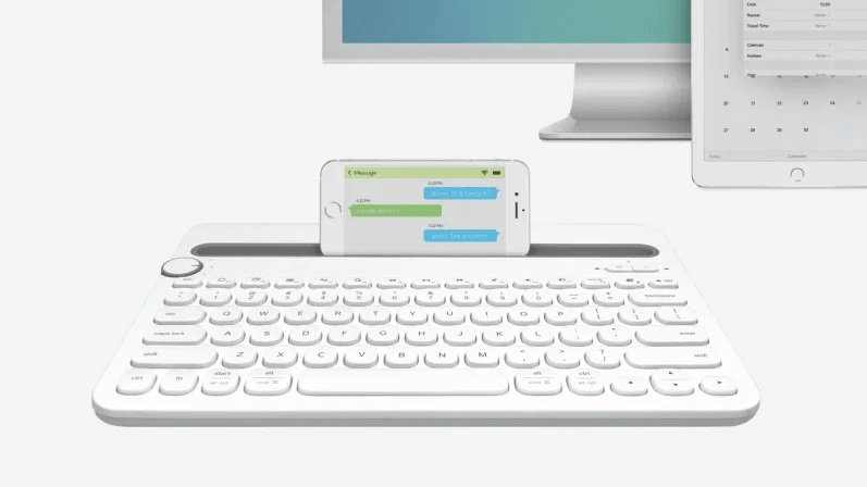 Logitech Multi-Device K480 Bluetooth Keyboard (White)