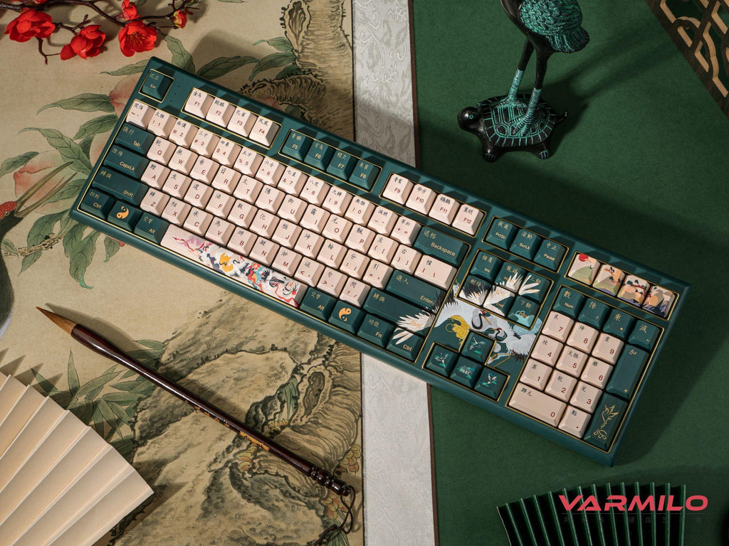 Varmilo VBM108 Crane Mechanical Keyboard (Varmilo EC Rose V2 ...