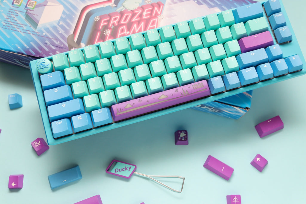 Ducky One 3 SF Frozen Llama Hotswap RGB Double-Shot PBT Mechanical ...