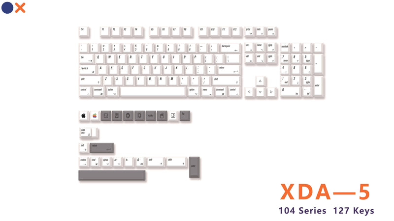 Royal Kludge PBT Keycaps 127 Keys XDA-5 - DataBlitz