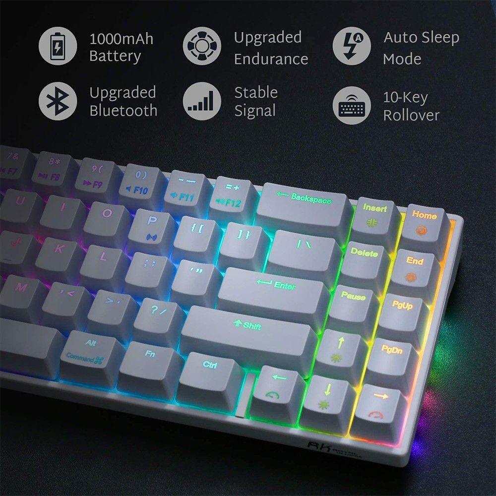 Home All products Royal Kludge RK71 Tri-Mode RGB 71 Key...